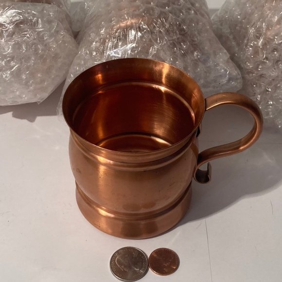 Gregorian | Kitchen | 4 Vintage Metal Copper Cups Mugs Mule Heavy Duty ...